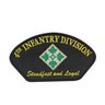 US Army, 4th Infantry Division Steadfast and Loyal - Iron On Patch - 3 ...