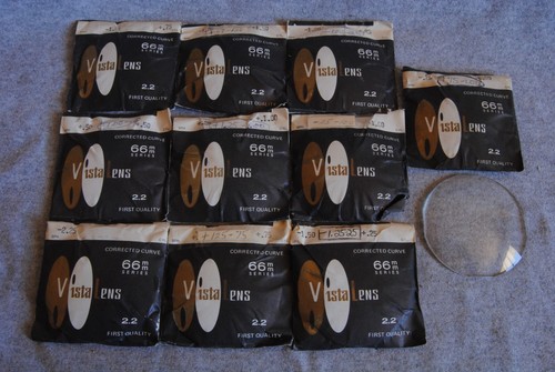 10 vista lens glass vintage eyeglass lens blanks uncut nos 66mm | eBay