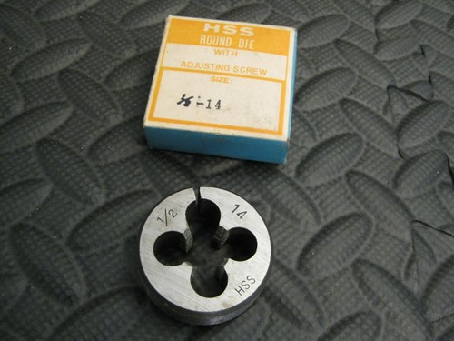 1/2-14 NS Round Split Adjustable Thread Die 1-1/2" HSS Japan | eBay