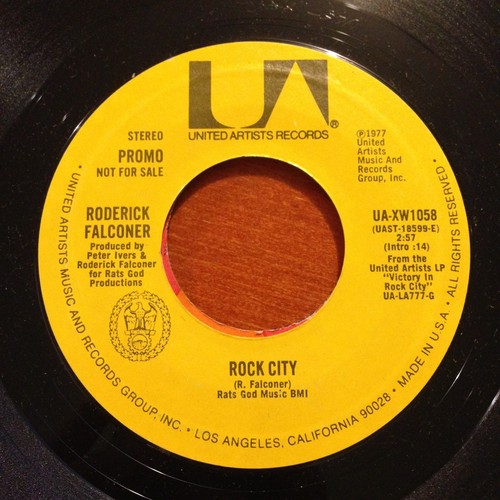 Roderick Falconer-Rock City-7" 45-United Artists-UA-XW 1058-Vinyl ...