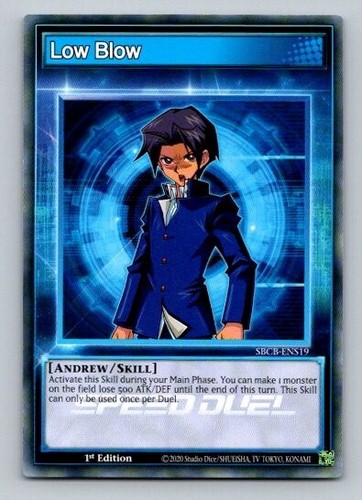 2020 YuGiOh Skill Card Low Blow SBCB-ENS19 1st Edition Common | eBay