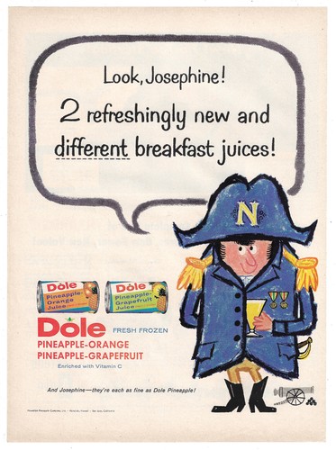 Dole Juice Print Ad Vintage Advertisement Pineapple Orange Grapefruit ...