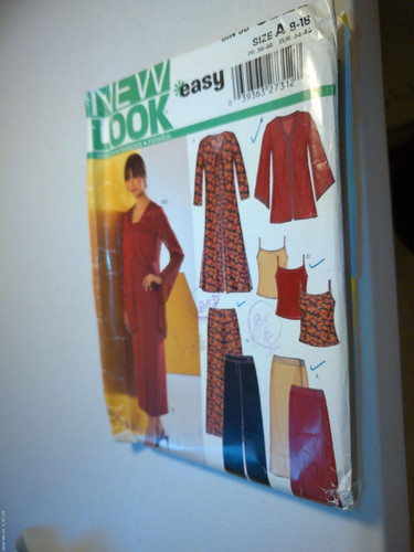 NEW LOOK 6323 Misses Duster Jacket Pants Tank Skirt pattern Sizes 18-18 ...