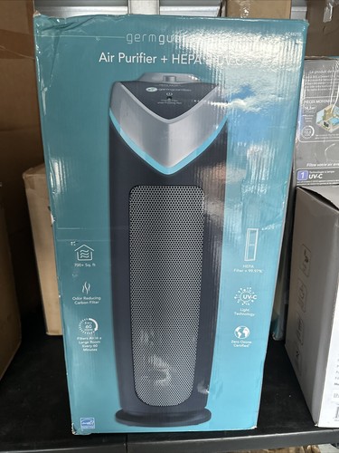 GermGuardian AC4825E 3-in-1 True HEPA Air Purifier UV Sanitizer 22 in ...