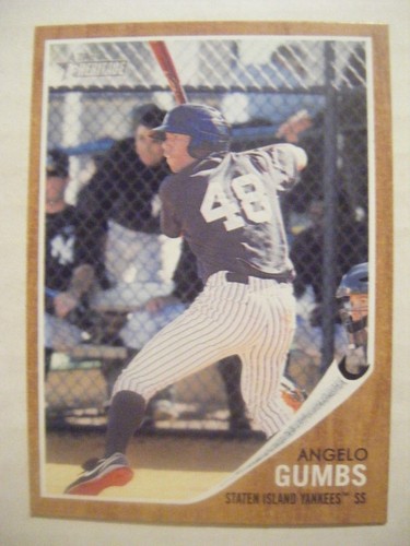 ANGELO GUMBS RC YANKEES 2011 Topps Heritage Minors baseball card ...