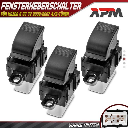 3x Lève-vitre avant Droit Ou Arrière pour Mazda 6 Gg Gy 02-07 DWS823 | eBay