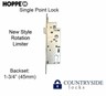 HOPPE MORTISE LOCK, 2-3/4" BACKSET SINGLE POINT LOCK SPL) 1" DEADBOLT ...