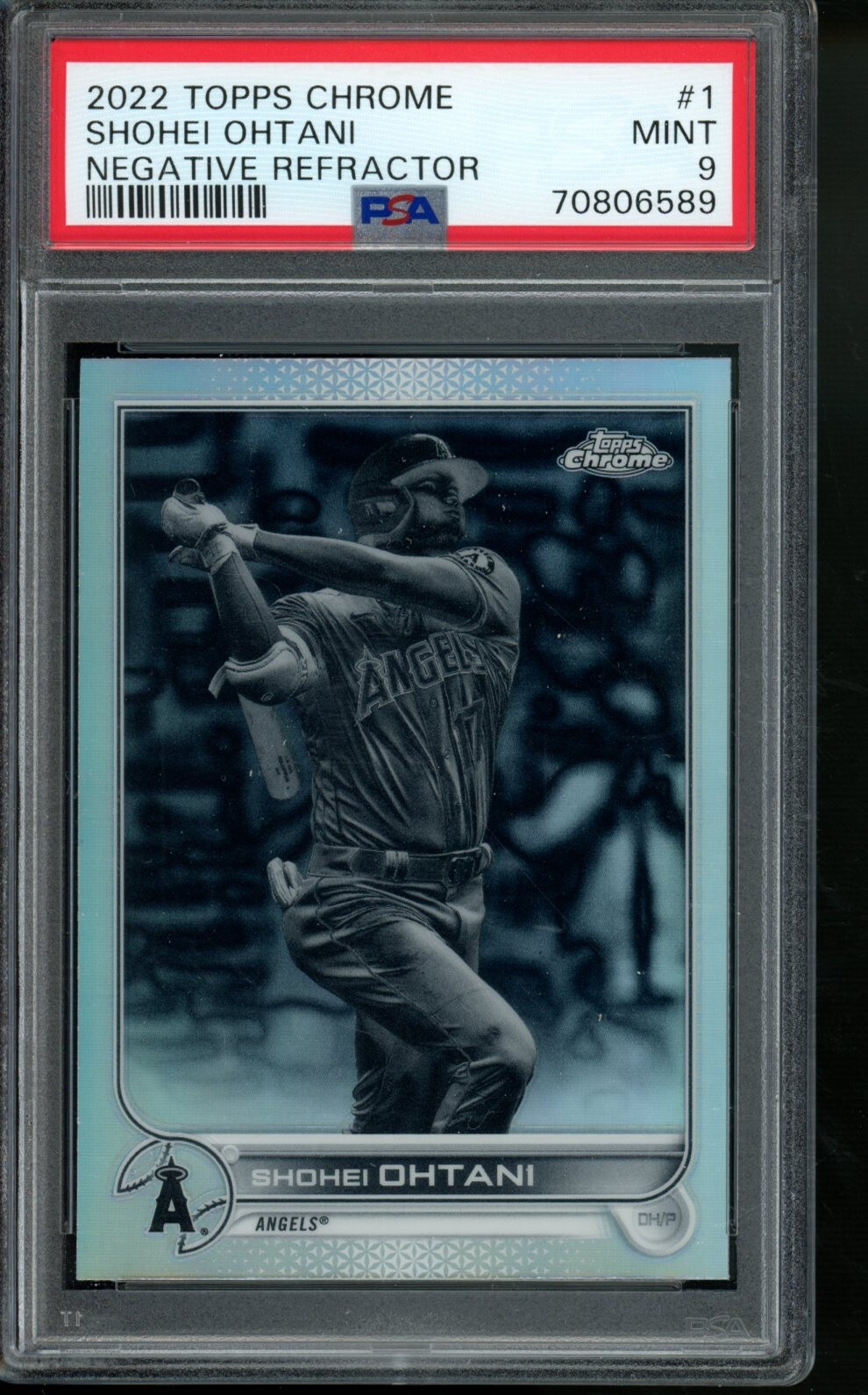 Shohei Ohtani 2022 Topps Chrome #1 Negative Refractor PSA 9 Price Guide ...