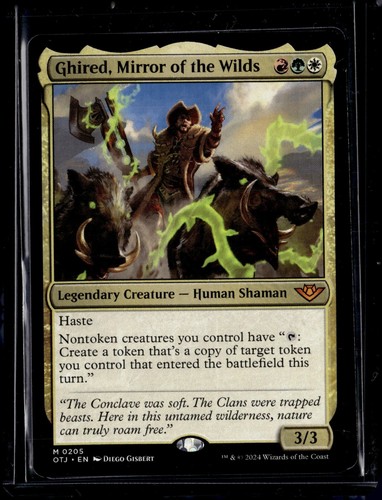 Ghired, Mirror of the Wilds - 205 - OTJ - NM - MTG Magic the Gathering ...