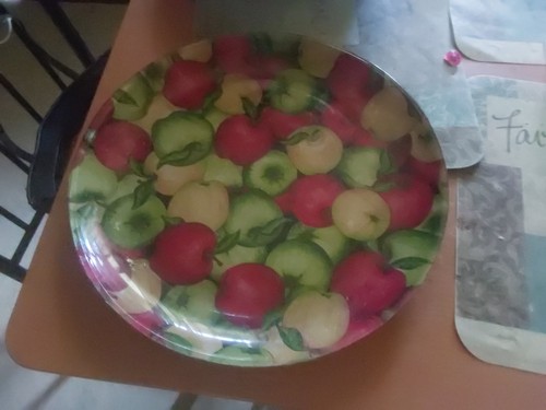 Nice Large Apple Design Serving Plate | eBay