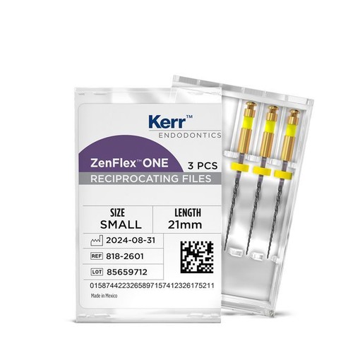 Endodontic Shaping ZenFlex ONE NS Reciprocating NiTi Files By Kerr (3 ...