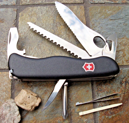 Victorinox ONE HAND TREKKER Lockblade Authentic Swiss Army Knife W ...