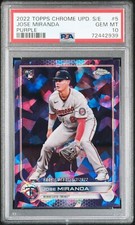 Jose Miranda Baseball Trading Card Checklist