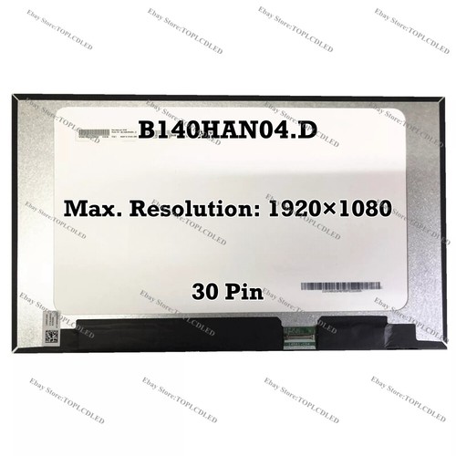B140HAN04.D 14" FHD LED LCD Screen Laptop Replacement 1920×1080 Display ...