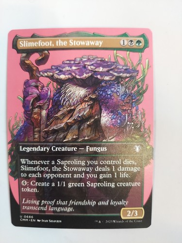 Slimefoot, the Stowaway (Borderless) Commander Masters Regular | eBay