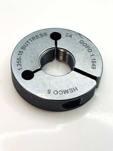 Hemco Threaded Ring Gage 1.25-10 Buttress 2A GOPD 1.1849 | eBay