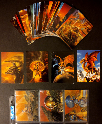 1995 Bob Eggleton Art Complete Card Set + 3 Spectra-Etched Chase Cards ...