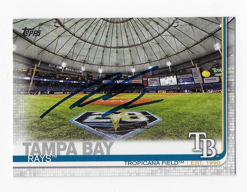 2019 TOPPS #566 AUSTIN SHENTON TAMPA BAY RAYS AUTOGRAPHED SIGNED ...