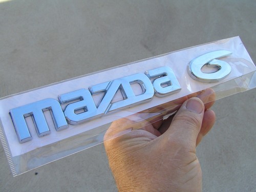 MAZDA 6 Script Badge Rear Emblem Hatch Back Door *Factory 2nd* | eBay ...