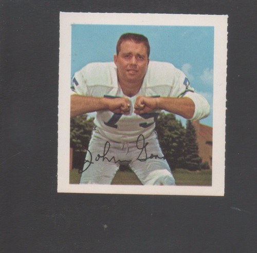 1964 Wheaties NFL Football Stamp #25 John Gordy-Detroit Lions Near Mint ...