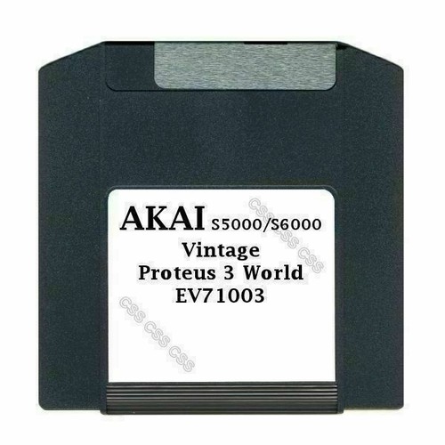 Akai S5000 / S6000 100MB Zip Disk Vintage Proteus 3 World EV71003 | eBay