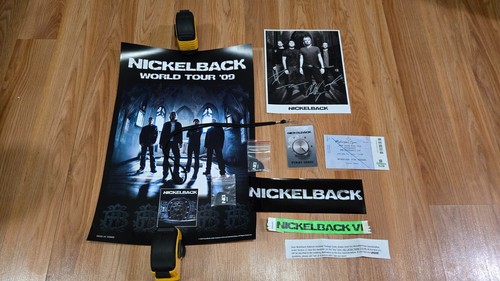 Nickelback 2009 Dark Horse VIP Tour Package SIGNED PRINT Poster Lanyard ...