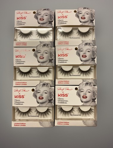 LOT OF 6 KISS Cosmetics Special Edition Marilyn Monroe Lashes THE DIAMOND GIRL | eBay