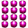 PURPLE ~ 12 LED Submersible Waterproof Wedding Floral Decoration Tea ...