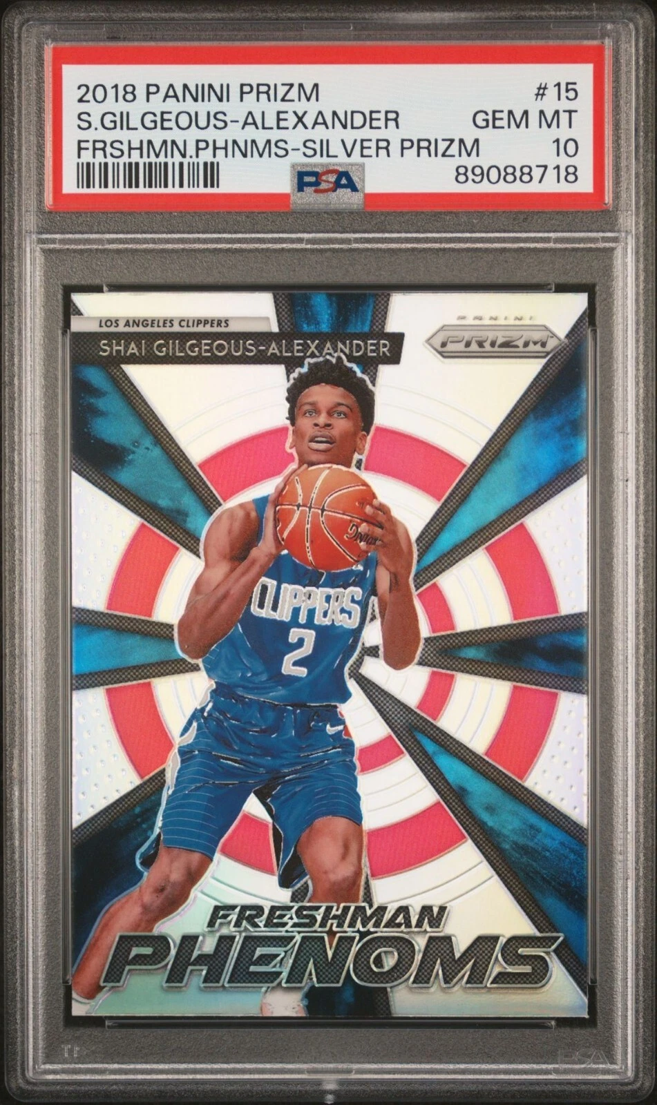 Shai Gilgeous-Alexander 2018 Prizm #15 Freshman Phenoms - Silver Price ...