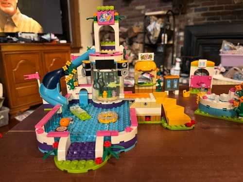 Lego Friends 41313 Heartlake Summer Pool No instructions or box. Mostly ...