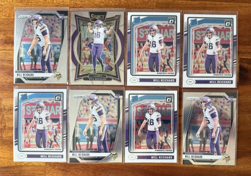 2024 Panini NFL Will Reichard Rookie Card RC Lot (8) - Prizm Optic + | eBay