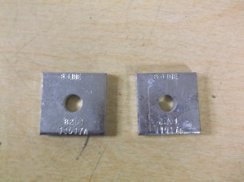 NEW B-Line B201 Strut Fastener Square Washer 11017A, Lot of 2 *FREE ...