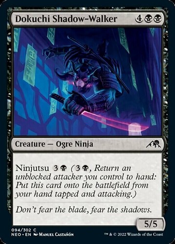 DOKUCHI SHADOW-WALKER X 4 N/M KAMIGAWA NEON DYNASTY MAGIC THE GATHERING ...