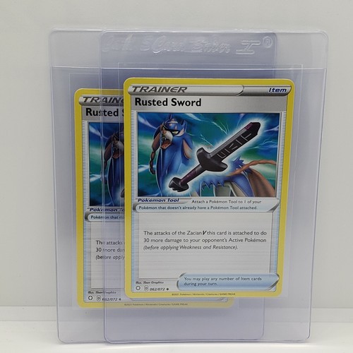 Rusted Sword 062/072 - Playset of 2 - Pokemon Shining Fates - Mint Pack ...