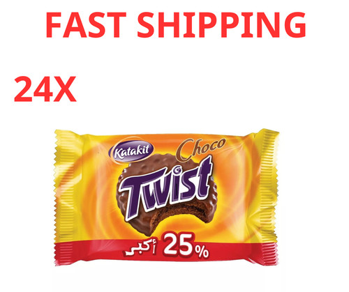⭐FAST SHIPPING⭐ 24X Katakit CHOCO TWIST – COCOA COATED CREAM تويست | eBay