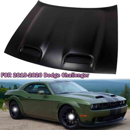 FOR 19-20 DODGE CHALLENGER SRT HELLCAT REDEYE FRONT DUAL SCOOP HOOD ...