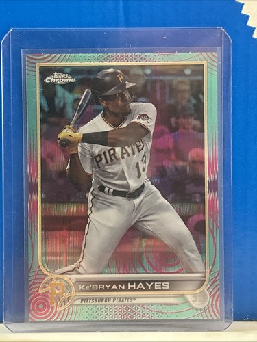 2022 Topps Chrome Sonic Ke'Bryan Hayes #98 Aqua Pink Sonic Pulse ...