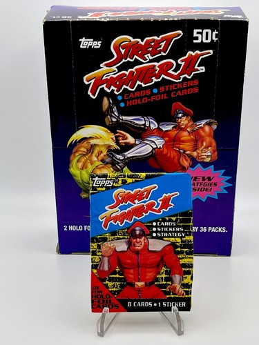 1993 Street Fighter 2 Capcom Topps Trading Card 1 Sealed Pack. Vintage ...