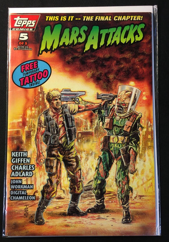 MARS ATTACKS 5 KEITH GIFFIN CHARLES ADLARD BODY BAG MARTIANS UFOS SPACE ...
