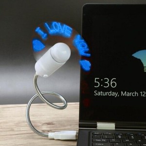 usb led message fan products for sale | eBay