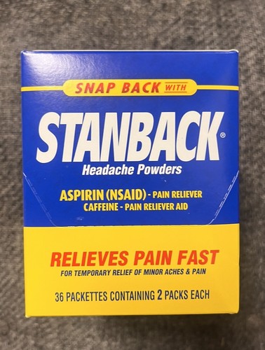 3 Boxes Stanback Headache 36 Packettes With Two In Each. Exp 10/2026 | eBay