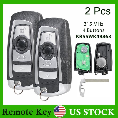 2 For BMW 320i 328i 528i 335i X3 F32 F33 F36 2011-2016 Car Key Fob ...