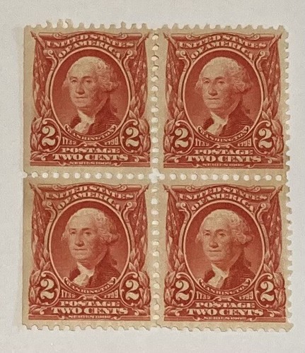1902 - 1903 George Washington Red 2c Stamp RARE, Unused, Lot of 4 | eBay