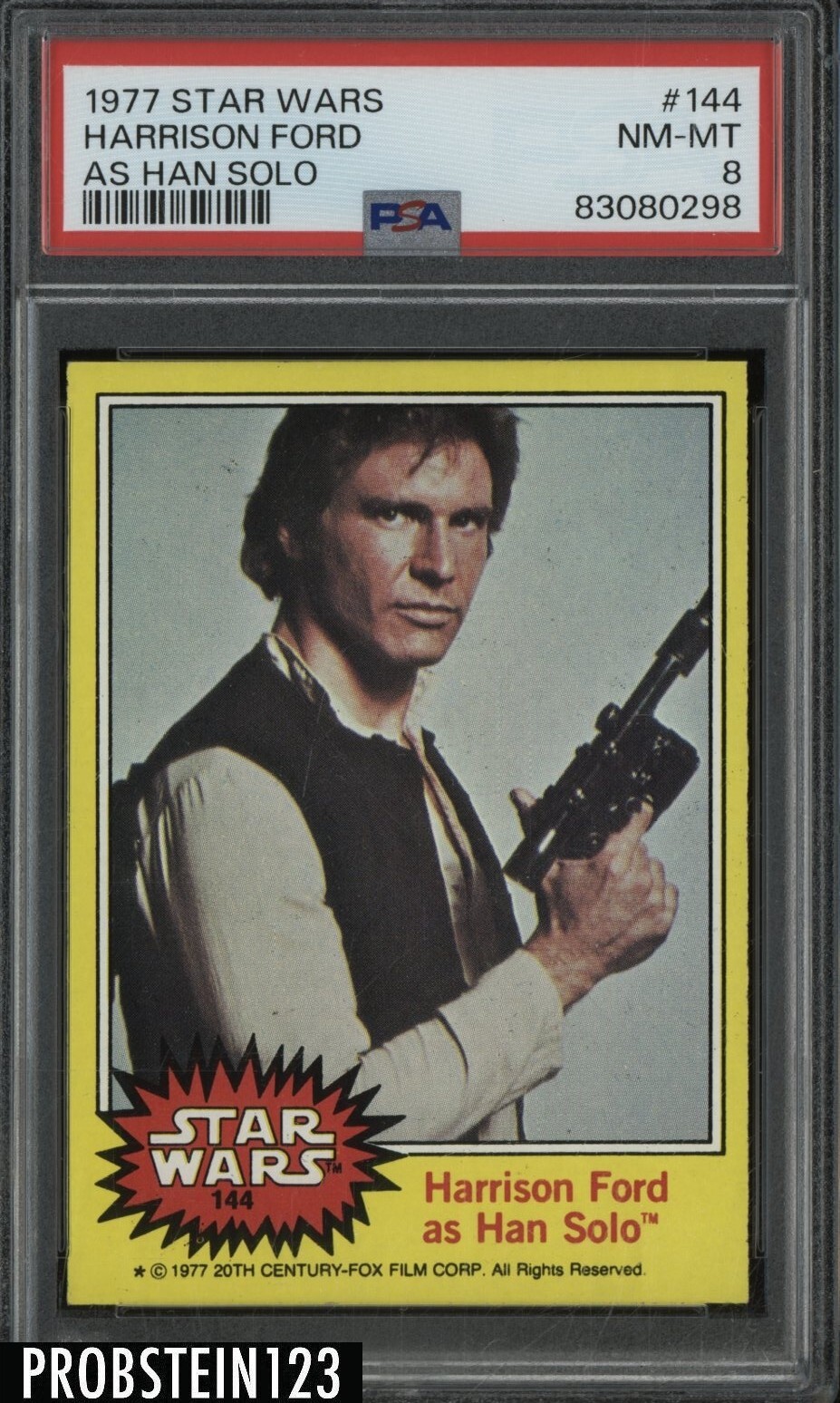 Harrison Ford as Han Solo 1977 Topps #144 Base PSA 8 Price Guide ...
