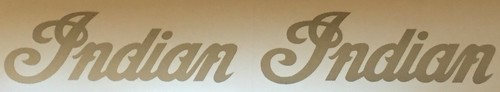 Indian Scout Motorcycle Script Logo 2" x 6" SILVER Tank Helmet Decal ...