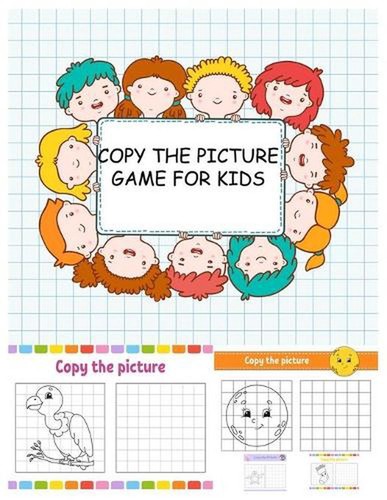 Copy the Picture Game for Kids: Copy the Picture and Drawing.Animals ...