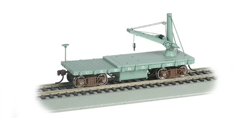 BACHMANN #16419 HO MOW DERRICK CAR US MILITARY RR NEW IN ORIGINAL BOX ...