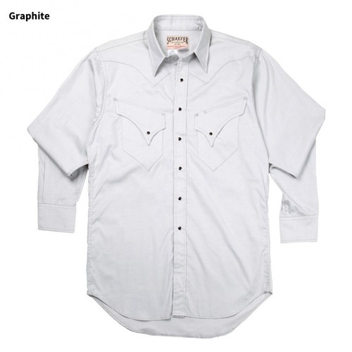 SCHAEFER OUTFITTERS RANCHWEAR GRAPHITE SHIRT MADE IN TEXAS - USA | eBay