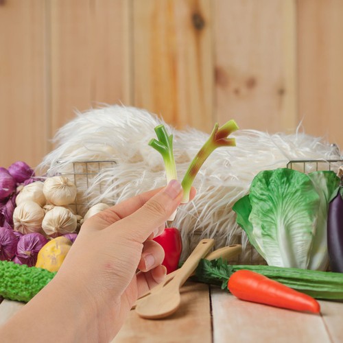 10 Pcs Decorative Fake Scallions Artificial Vegetable Decorations | eBay UK
