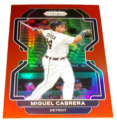 2022 Prizm MIGUEL CABRERA RED PRIZM Card #211 - NICE! DETROIT! | eBay
